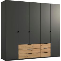 Drehtürenschrank wimex "Borneo" Schränke Gr. B/H/T: 225 cm x 208 cm x 58 cm, 5 St., braun (graphit, artisan eiche nachbildung)