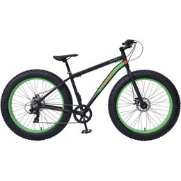 Fatbike WYNN "FAT2.0" Gr. 46, schwarz (schwarz, schwarz), Fahrräder, 46cm, 26 Zoll (66,04cm)