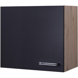 Hängeschrank Flex-Well "Antigua" Schränke Gr. B/H/T: 60 cm x 55 cm x 32 cm, 1 St., grau (anthrazit, san remo eiche) (B x H T) 60 54,8 32 cm