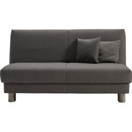 ell+ell Schlafsofa ELL + ELL "Enny", grau, B:160cm T:100cm, Sofas, Schlafsofa, Liegefl&auml;che Breite 155 cm, Liegeh&ouml;he 45 cm, F&uuml;&szlig;e alufarben