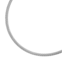 Collier Smart Jewel "Mesh-Optik, Silber 925" Halsketten Gr. 45cm, Silber 925 (Sterlingsilber), silberfarben (silber) Damen