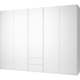 Müllermöbel Drehtürenschrank MÜLLER SMALL LIVING "Modular Plus Variante 9" Schränke Gr. B/H/T: 290 cm x 221,4 cm x 60,5 cm, 5 St., weiß inklusive zwei kleinen Schubladen im Mittelelement