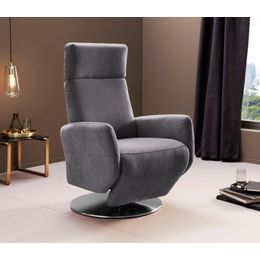Sit & More TV-Sessel SIT & MORE "Kobra", grau, B:71cm H:110cm T:82cm, Struktur impr&auml;gniert (100% Polyester);Luxus-Microfaser ALTARA NUBUCK (100% Polyester);Struktur (52% Polyester, 35% Polyacryl, 13% Baumwolle);Luxus-Microfaser weich (90% Polyester, 10% Polyamid);Luxus-Microfaser Lederoptik (100% Polyester), Sessel, manuelle Relaxfunktion