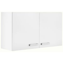 Hängeschrank Optifit "Odense" Schränke Gr. B/H/T: 100 cm x 57,6 cm x 34,6 cm, 2 St., weiß (weiß, weiß) 100 cm breit, 57,6 hoch, mit 2 Türen