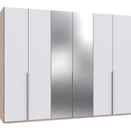 Kleiderschrank wimex "New York" Schränke Gr. B/H/T: 270cm x 208cm x 58cm, 6 St., weiß (struktureichefarben hell/front weiß)