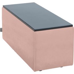 Tischelement Tom Tailor HOME "ELEMENTS" Tische Gr. B/H/T: 35cm x 37cm x 94cm, rosa (rosé tsv 27 + schwarz) Esstisch-Zubehör Esstischplatte Tischplatte Sofa-Element schwarz, als Couchtisch oder Sofaelement einsetzbar