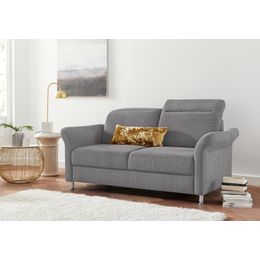 Sit & More 2,5-Sitzer SIT & MORE "Darwin", grau, B:179cm T:96cm, Sofas, inklusive Federkern, wahlweise mit Kopfteilverstellung