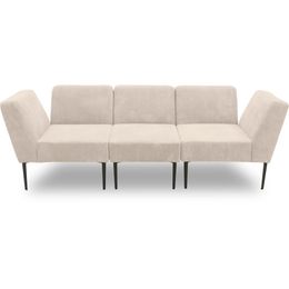Sofa-Eckelement DOMO collection "700010 Lieferzeit nur 2 Wochen, auch einzeln stellbar", beige (creme), B:83cm H:78cm T:83cm, 100% Polyester, Polsterelemente, Modul - als Ecke oder Abschluss einsetzbar, Cord-Bezug