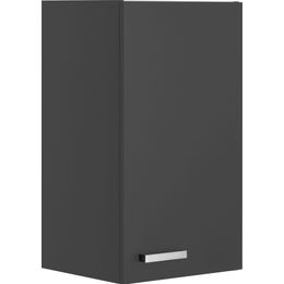 Hängeschrank Optifit "Parma", grau (anthrazit), B:40cm H:70,4cm T:34,9cm, Holzwerkstoff, Schränke, Breite 40 cm