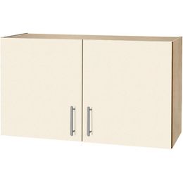 Wiho-Küchen Hängeschrank WIHO KÜCHEN "Kiel" Schränke Gr. B/H/T: 100 cm x 56,5 cm x 35 cm, 2 St., beige (front: magnolia, korpus: sonoma eiche) 100 cm breit