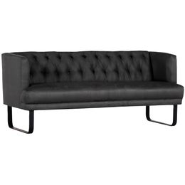 Küchensofa GUTMANN FACTORY "Betto", schwarz (anthrazit, grau), B:193cm H:80cm T:74cm, 100% Polyester, Sofas