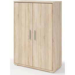 Aktenschrank BEGA OFFICE "Office Line" Schränke Gr. B/H/T: 79 cm x 114 cm x 35 cm, 2 St., braun (eiche sonoma) Büroschrank, Aktenschrank Mehrzweckschrank wahlweise in 3 Farben