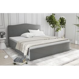 Polsterbett "Graz", grau, L:210cm, Bezug 100% Polyester, Polsterung: Polsterwatte, Material Gestell: gepolsterter Holzwerkstoff, Westfalia Schlafkomfort, Betten, wahweise mit Stauraum, verschiedene Matratzenarten wählbar