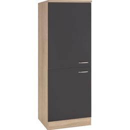 Seitenschrank Optifit "Parare" Schränke Gr. B/H/T: 60 cm x 174,4 cm x 60 cm, 2 St., grau (anthrazit, eichefarben) Breite 60 cm