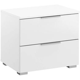 Nachtkommode Rauch "Memphis" Sideboards Gr. B/H/T: 47 cm x 43 cm x 42 cm, 2 St., weiß