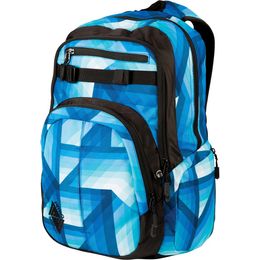 Schulrucksack Nitro "Chase" Gr. B/H/T: 37 cm x 51 cm x 23 cm, blau (geo ocean) Kinder Rucksäcke Alltagsrucksack, Rucksack für Freizeit, Schule, Arbeit und Reise