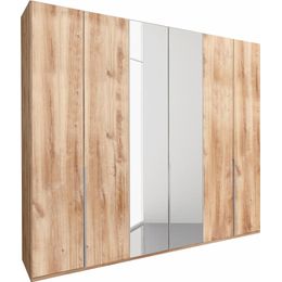 Kleiderschrank wimex "New York" Schränke Gr. B/H/T: 270 cm x 236 cm x 58 cm, 6 St., braun (plankeneichefarben) Drehtürenschrank Kleiderschrank Schränke INKLUSIVE Schubladeneinsatz und Einlegeböden