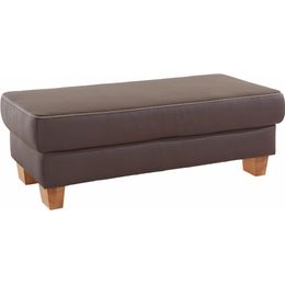 Hocker exxpo - SOFA FASHION "Croma" Gr. B/H/T: 137 cm x 46 cm x 55 cm, Kunstleder SOFTLUX, Hocker, braun (schoko) Polsterhocker