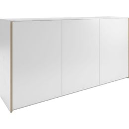 Müllermöbel Sideboard MÜLLER SMALL LIVING "Modular Plus" Sideboards Gr. B/H/T: 171,8 cm x 95,4 cm x 45,0 cm, weiß/birke, weiß (weiß, birke) Doppeltür rechts