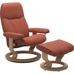 stressless "Consul" Set, Relaxsessel mit Hocker, mit Hocker, mit Classic Base, Gr&ouml;&szlig;e S, Gestell Eiche