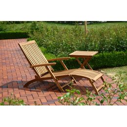 Gartensessel siena GARDEN Sessel Gr. B/H/T: 60 cm x 90 cm x 147 cm, beige (natur)