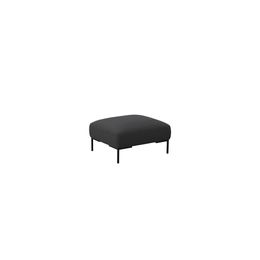 Pouf FLEXLUX "Sava" Poufs Gr. B/H/T: 98 cm x 45 cm x 81 cm, Lederoptik, schwarz (gorilla black) Taschenferderkern-Sitz mit Kaltschaum