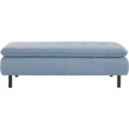 Hockerbank Inosign "Birkholm" Hocker Gr. B/H/T: 137 cm x 44 cm x 65 cm, Olympia EASY CLEAN, blau (hellblau) Polsterhocker passend zur Serie "Birkholm", BTH: 1376544 cm