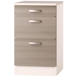 Unterschrank Optifit "Vigo" Schränke Gr. B/H/T: 50 cm x 84,8 cm x 60 cm, braun (nougatfarben, champagner) Breite 50 cm