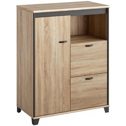 Aktenschrank GAMI "MAMBO" Schränke Gr. B/H/T: 86 cm x 112 cm x 46 cm, 1 St., braun (eiche sonoma) 1 Schublade für Hängeregister