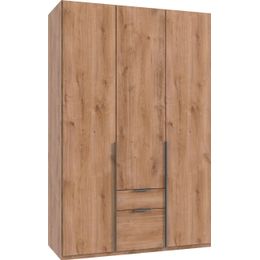 Kleiderschrank wimex "New York" Schränke Gr. B/H/T: 135 cm x 208 cm x 58 cm, 3 St., braun (plankeneichefarben) wahlweise 208 oder 236cm hoch