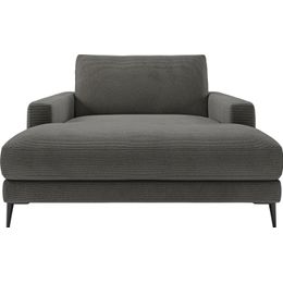 Chaiselongue Inosign "Downtown Loungemöbel zum Relaxen, B/T/H: 132/170/84 cm", grau, B:132cm H:84cm T:170cm, 95% Polyester, 5% Nylon, Sofas, auch in Bouclé, Cord und Easy care - leicht mir Wasser zu reinigen, Topseller