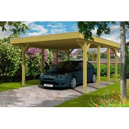 Skan Holz Einzelcarport SKANHOLZ "Friesland" Carports Gr. H: 210 cm, grün