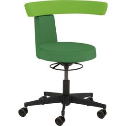 mayer Sitzmöbel Drehhocker MAYER SITZMÖBEL "Funktionsdrehhocker 1263", grün (dunkelgrün, apfelgrün), B:64cm T:60cm, 100% post-consumer recyceltes Polyester, Hocker