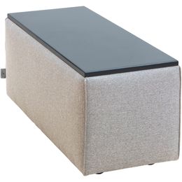 Tischelement Tom Tailor HOME "ELEMENTS" Tische Gr. B/H/T: 35cm x 37cm x 94cm, grau (powder grey tbo 39 + schwarz) Esstisch-Zubehör Esstischplatte Tischplatte Sofa-Element schwarz, als Couchtisch oder Sofaelement einsetzbar