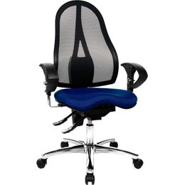 Bürostuhl Topstar "Sitness 15", blau (blau, schwarz), Sitzfläche: 100% Polypropylen, Stühle