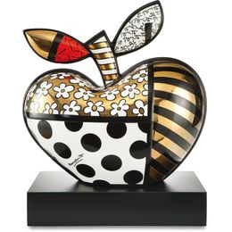 Sammelfigur Goebel "Figur Romero Britto - "Golden Big Apple"" Dekofiguren Gr. B/H/T: 35 cm x 40 cm x 22 cm, Apfel, bunt