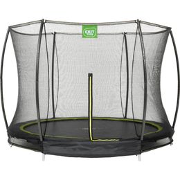 Gartentrampolin EXIT "Silhouette Ground" Trampoline Gr. Ø 305 cm, schwarz Kinder