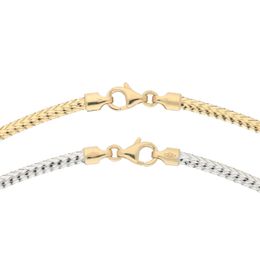 Collier Vivance "Wendecollier" Halsketten Gr. Gelbgold 585, gelb (gelbgold 585) Damen