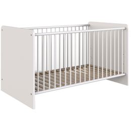 Kinderbett wimex "Borkum", weiß (weiß, weiß, weiß), B:80cm H:85cm L:145cm, Betten, inklusive Lattenrost