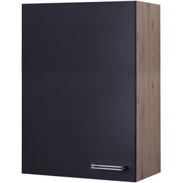 Hängeschrank Flex-Well "Antigua" Schränke Gr. B/H/T: 60 cm x 89 cm x 32 cm, 1 St., grau (anthrazit, san remo eiche) (B x H T) 60 89 32 cm