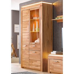 Vitrine VOGL MÖBELFABRIK Schränke beige (kernbuche teilmassiv) Höhe 209 cm