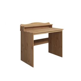 Schreibtisch Home Affaire "Lesve" Tische Gr. B/H/T: 100 cm x 92 cm x 55 cm, beige (natur, natur, natur) aus massiver Kiefer, mit Schreibtischaufsatz