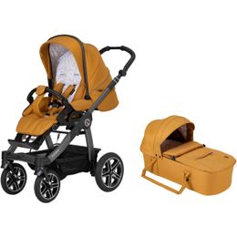 Kombi-Kinderwagen Hartan "Racer GTS - Casual Collection" gelb (forest friends) Baby Kinderwagen mit Kombitasche; Made in Germany