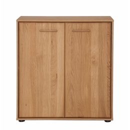 Hochkommode Wiemann "Lido" Sideboards Gr. B/H/T: 80 cm x 86 cm x 43 cm, braun (eiche) Breite 80 cm