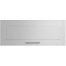 Klapphängeschrank Optifit "Ahus" Schränke Gr. B/H/T: 90 cm x 35,2 cm x 34,9 cm, grau (hellgrau matt, wildeiche nachbildung) Breite 90 cm