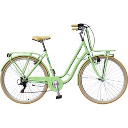 Cityrad "CITY1.0" Fahrräder Gr. 48cm, 28 Zoll (71,12cm), grün (grün + grün)