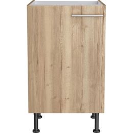 Spülenschrank Optifit "Klara" Schränke Gr. B/H/T: 50 cm x 87 cm x 58,4 cm, 1 St., braun (wildeiche) Spülenschränke Breite 50 cm