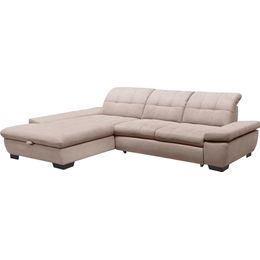 Ecksofa Alina "Salima", grau (seidengrau tbs 2), B:271cm H:90cm T:204cm, Sofas, Ecksofa, Inklusive R&uuml;ckenlehnenverstellung