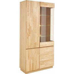 Vitrine Home Affaire Schränke braun (eiche teilmassiv) Höhe 184 cm, teilmassiv, FSC-zertifiziert