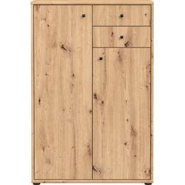 Kommode FORTE "Tempra" Sideboards Gr. B/H/T: 73,7 cm x 111,1 cm x 34,8 cm, 2, braun (artisan eiche) Breite 73,7 cm